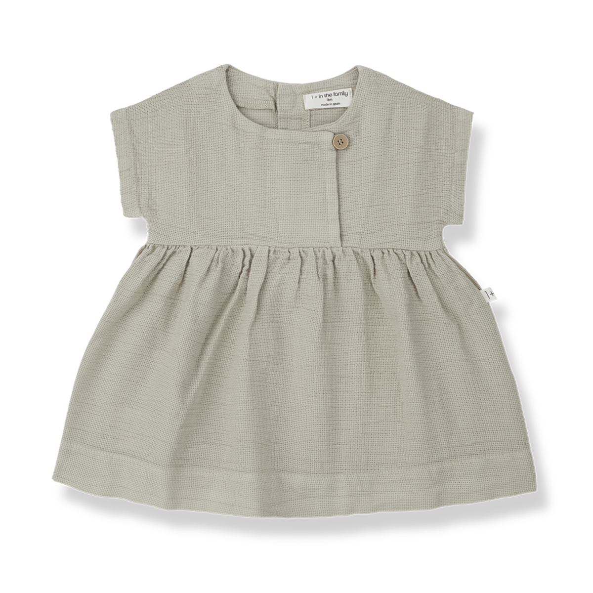 Xenia Dress - Beige by 1+ in the family – Pi Baby Boutique