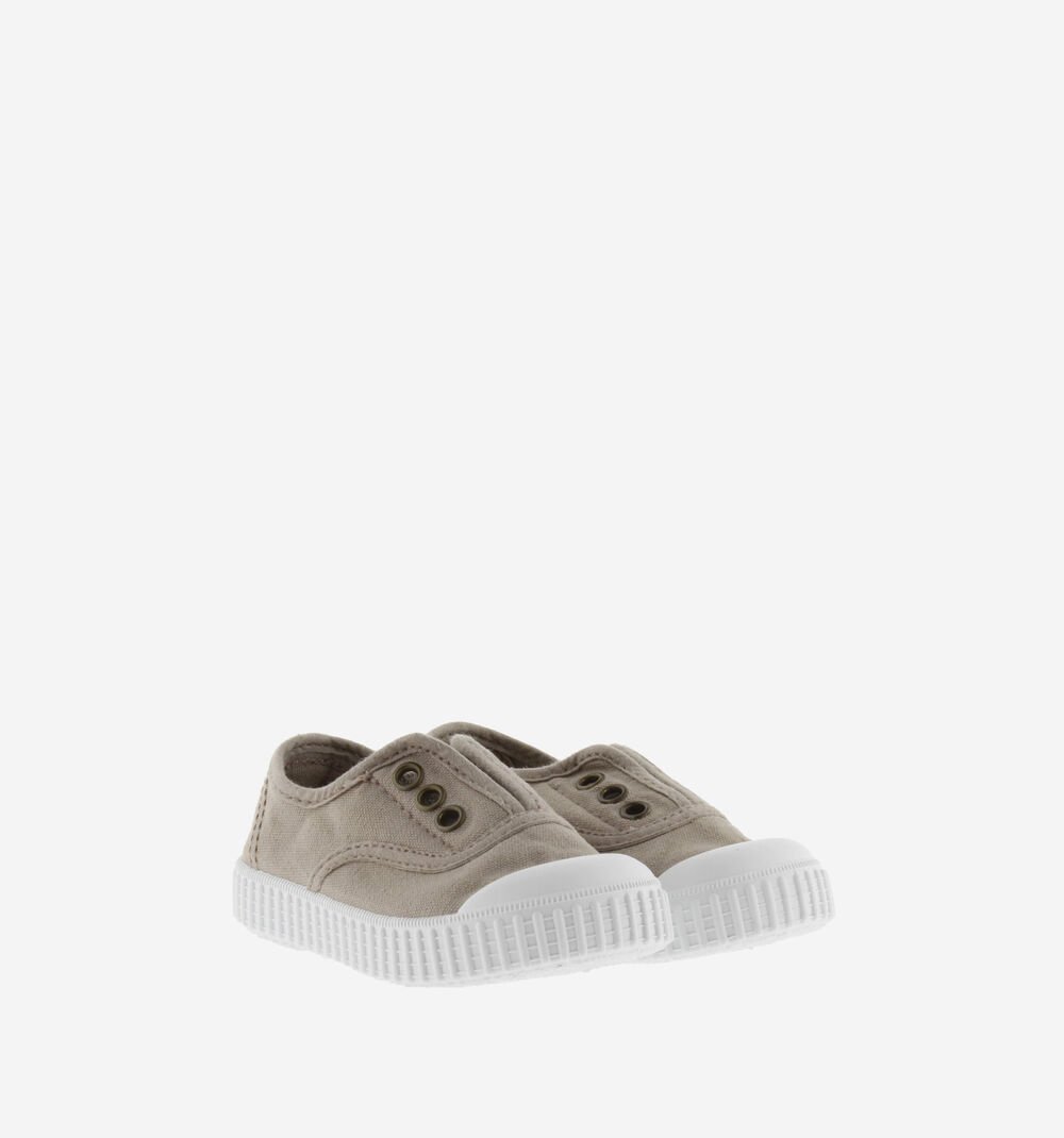 INGLESA DREC® CANVAS PLIMSOLL ELASTIC - BEIGE by Victoria Barefoot – Pi ...