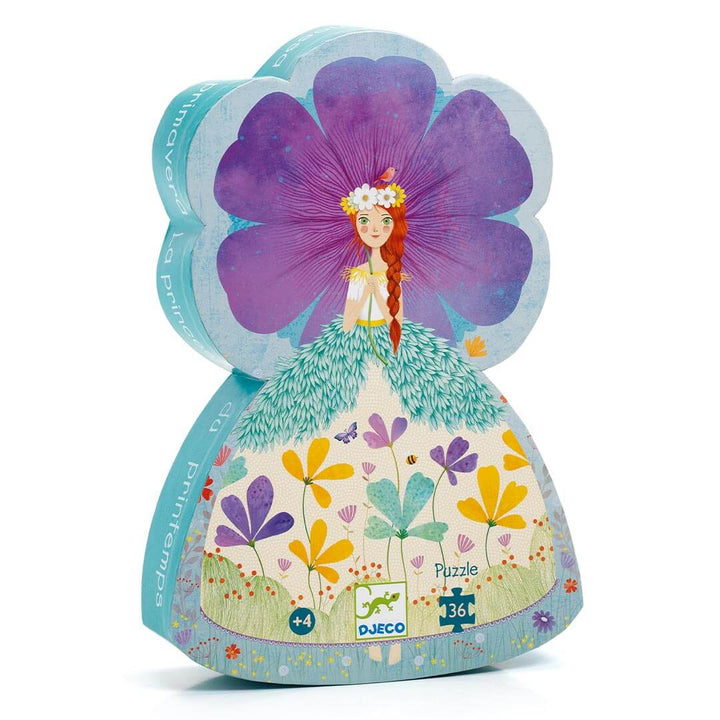 The Princess of Spring Silhouette Jigsaw Puzzle - 36pc by Djeco – Pi ...