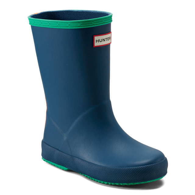 Kids First Classic Rain Boots- Dark Blue Colorblock by Hunter Boots ...
